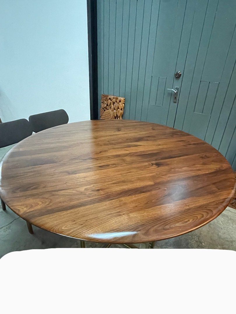 Commune Westland Round dining table, Furniture & Home Living, Furniture ...