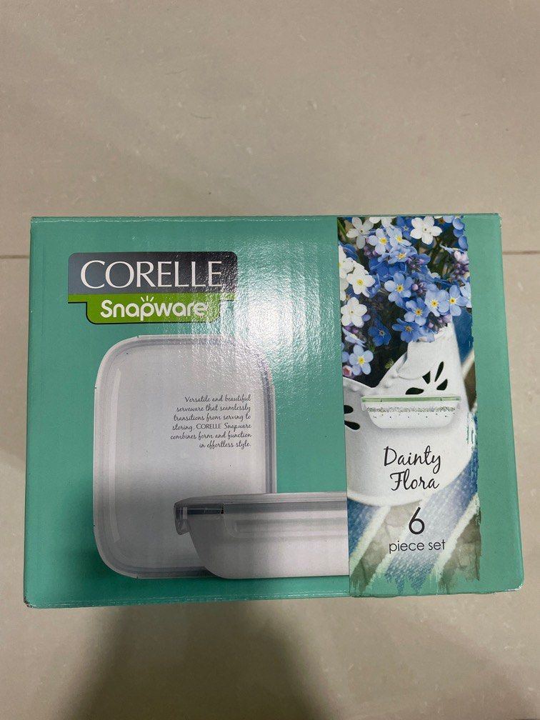 corelle snapware 6 piece set, Furniture & Home Living, Kitchenware ...