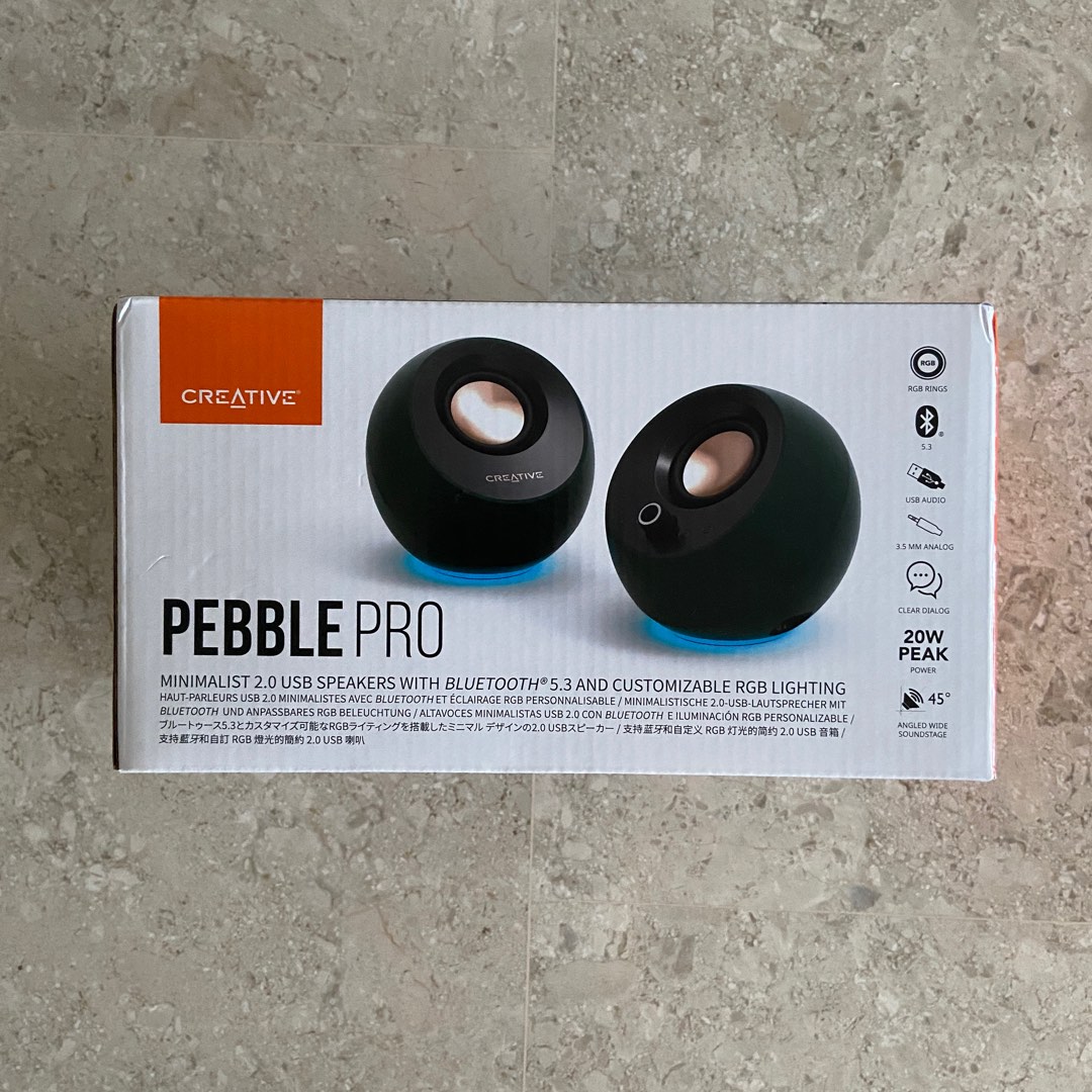 Creative Pebble Pro 2.0 Desktop USB Speakers, Audio, Soundbars ...