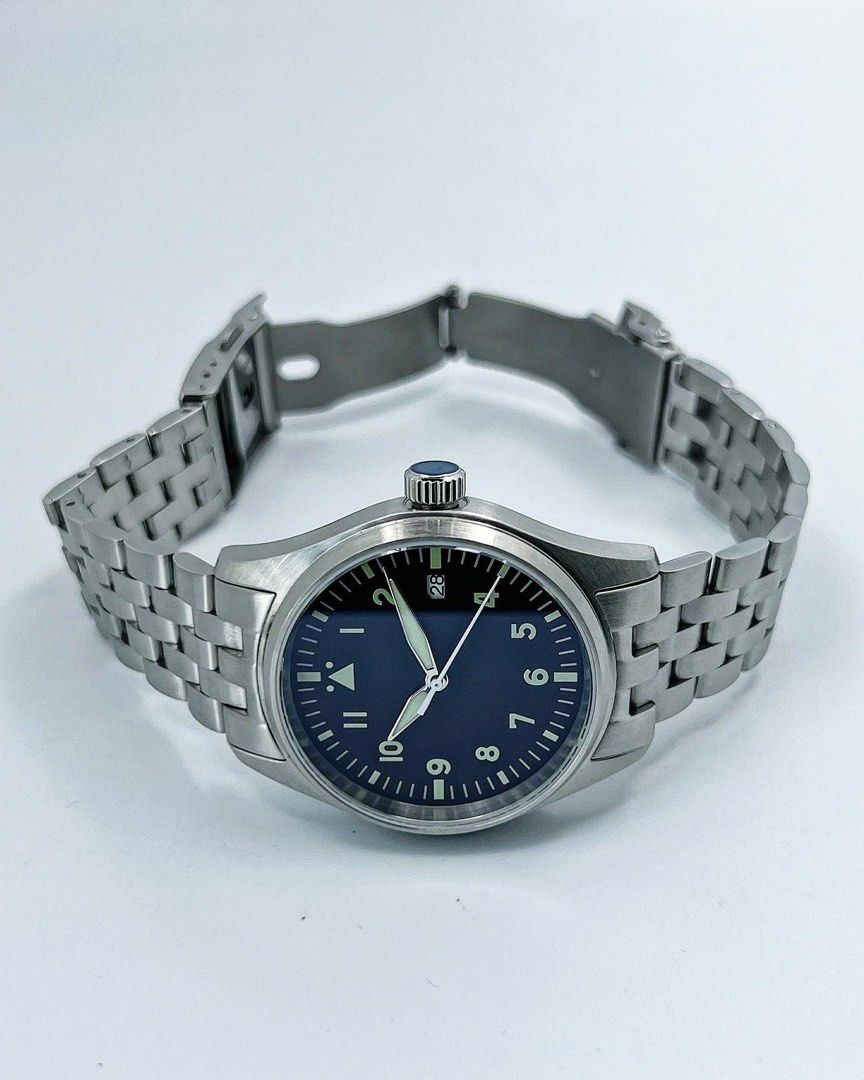 Custom Seiko Mod Sterile IWC Big Pilot in 39mm, Men's Fashion, Watches ...