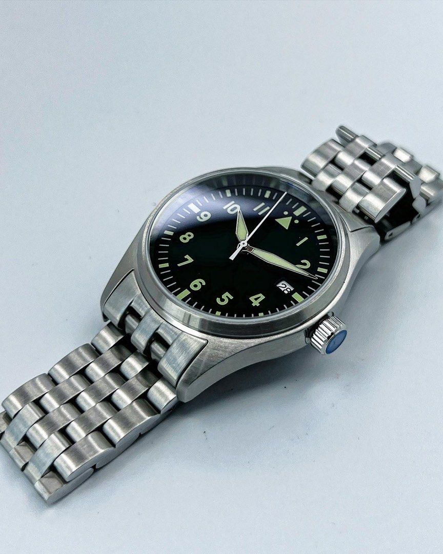 Custom Seiko Mod Sterile IWC Big Pilot in 39mm, Men's Fashion, Watches ...