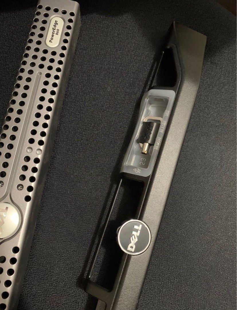 Dell server 1U panel and small server rack tray, Computers & Tech ...