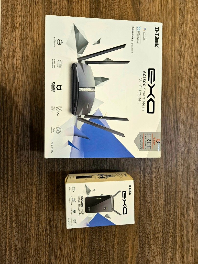 D-Link Exo Ac1300 Smart Mesh WiFi Router, Computers & Tech, Desktops on ...