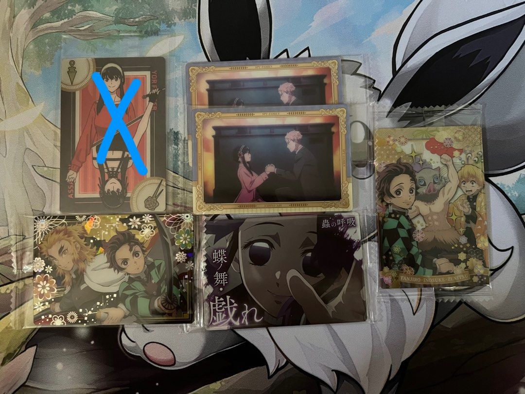 DS KNY Demon Slayer Kimetsu No Yaiba Wafer Lenticular Cards Spy x ...