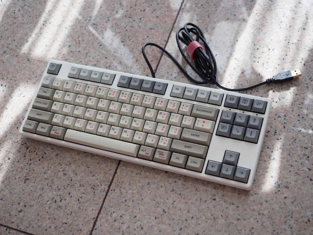Ducky One White TKL Mechanical Keyboard (Brown Cherry MX) with custom ...