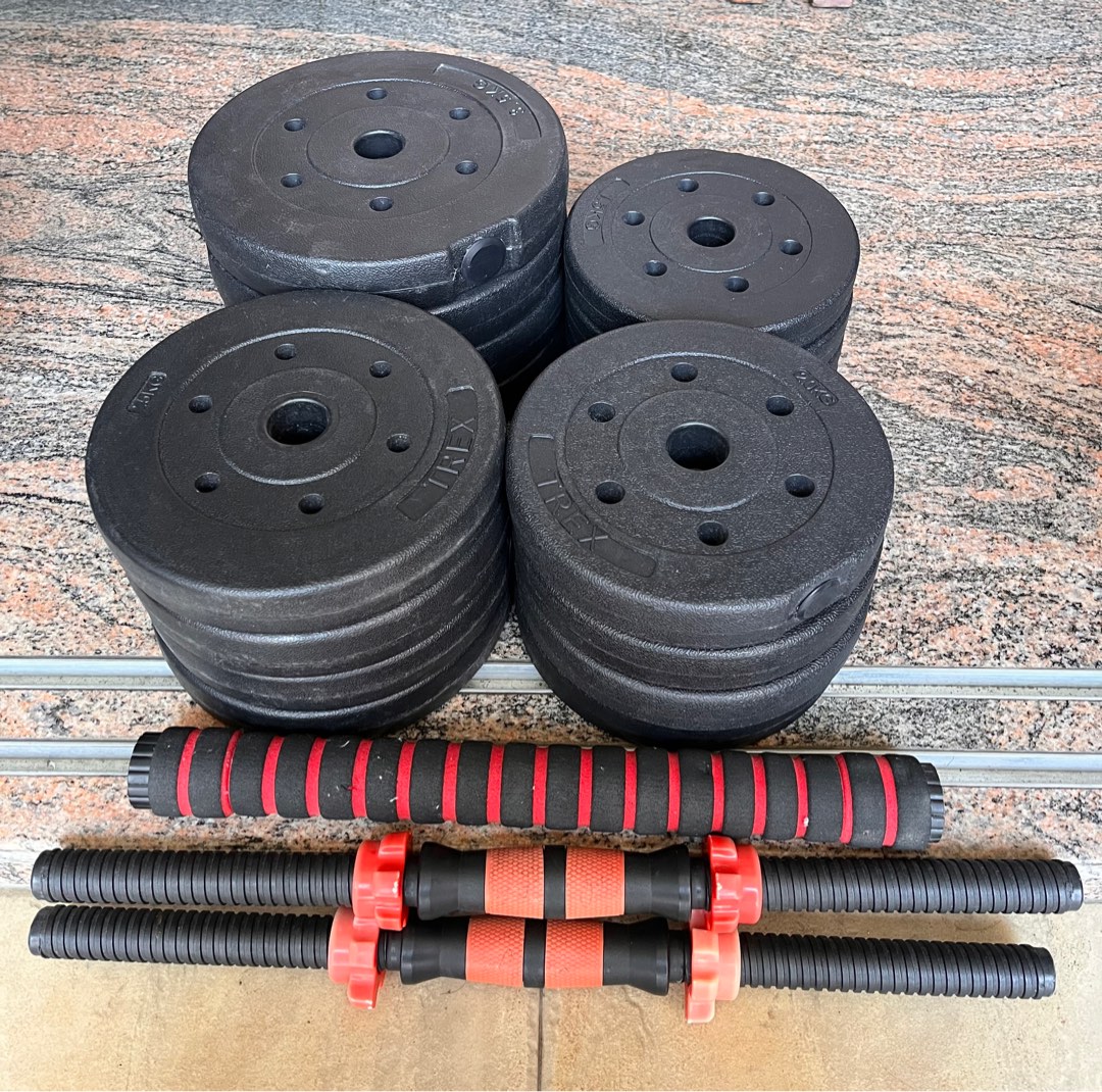 Dumbbell Set, 40kg - USED, Sports Equipment, Exercise & Fitness ...