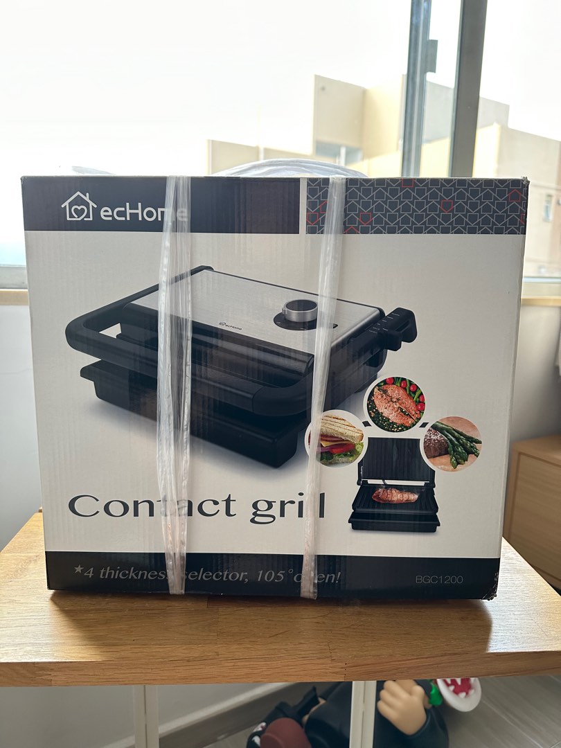ecHome Contact Grill 多功能夾扒機, 家庭電器, 廚房電器, 燒烤爐及火鍋鍋具 - Carousell