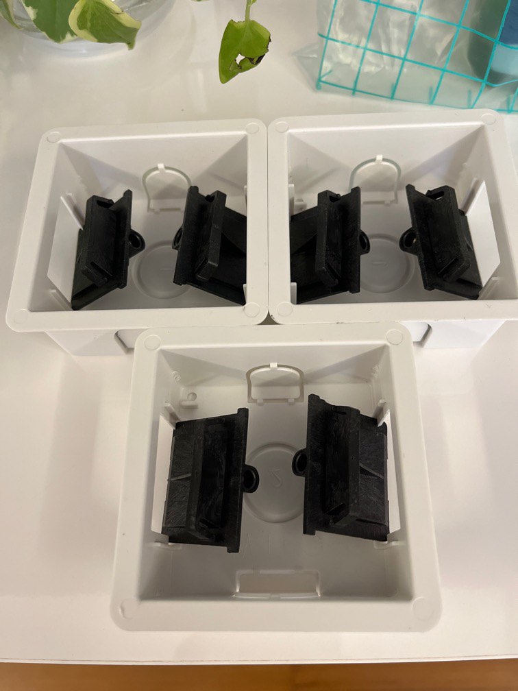 Electrical partition box single gang for concealed install, TV & Home ...