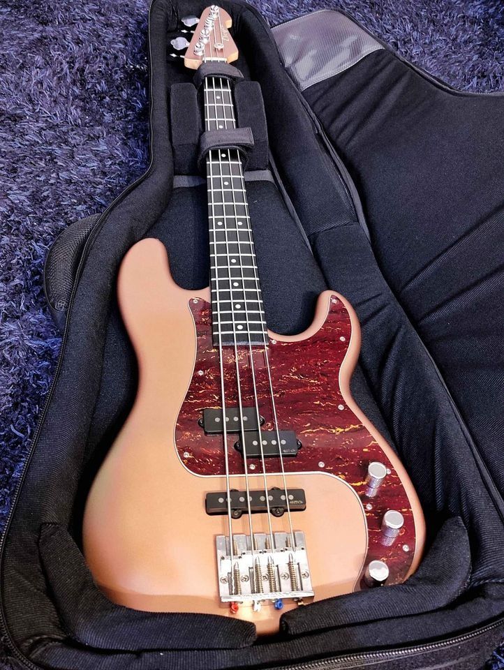 Elegee Alab Bass Guitar (Upgraded) + Elegee Gigbag on Carousell