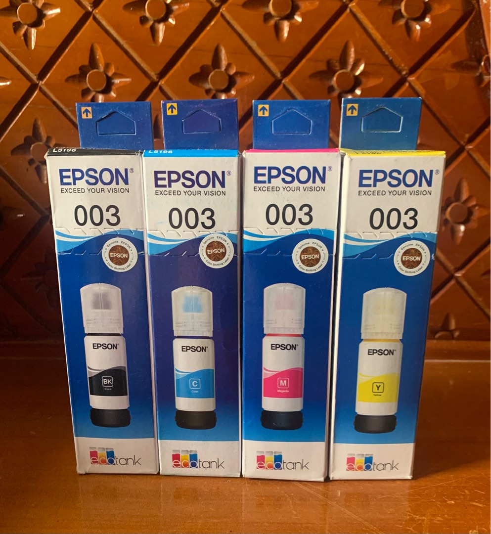 Set 1 Epson 003 Set of 4, Expiry 12/2025, Computers & Tech, Printers ...