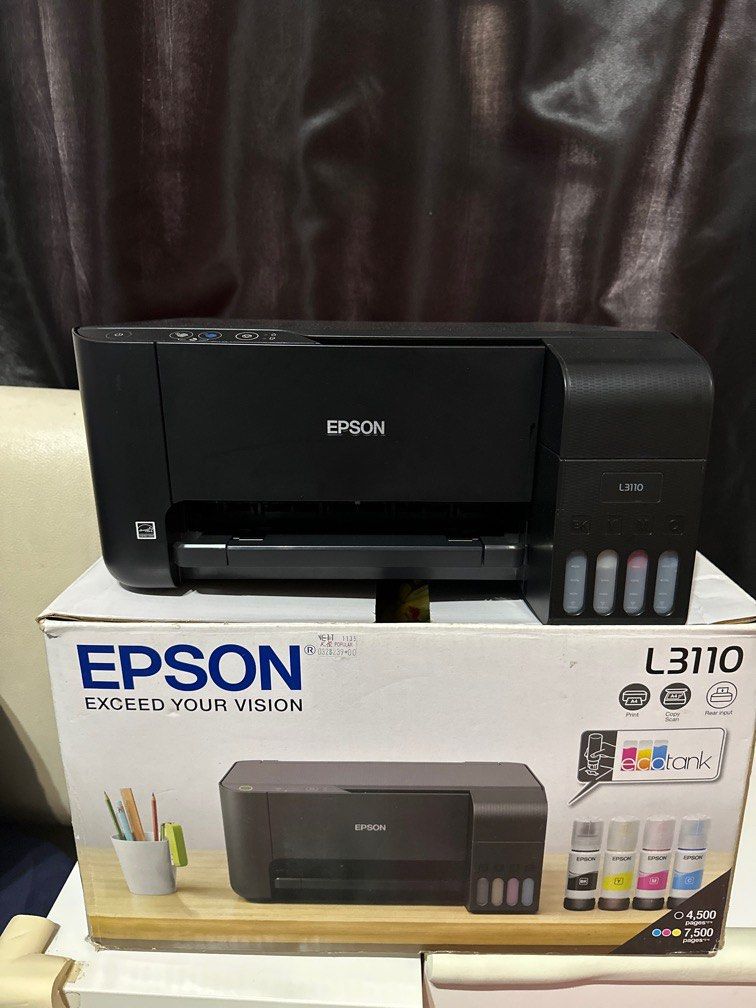 Epson L3110, Computers & Tech, Printers, Scanners & Copiers on Carousell