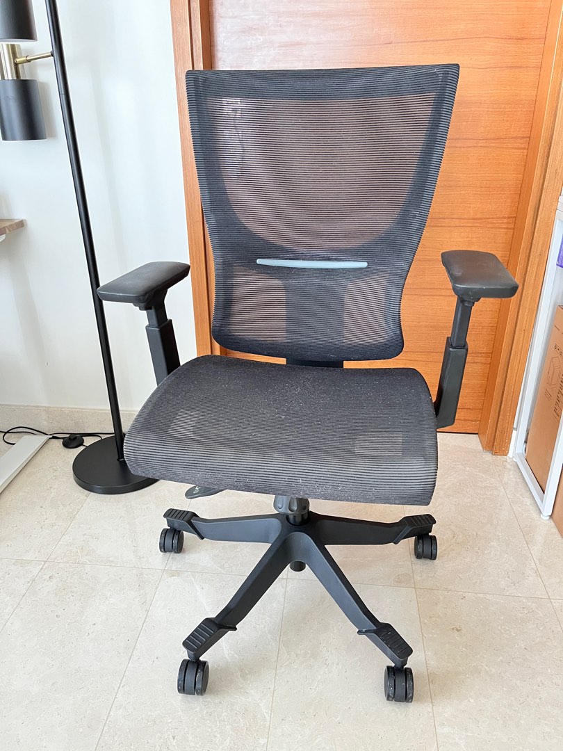 ErgoTune Classic Black Office Chair, Furniture & Home Living, Furniture ...