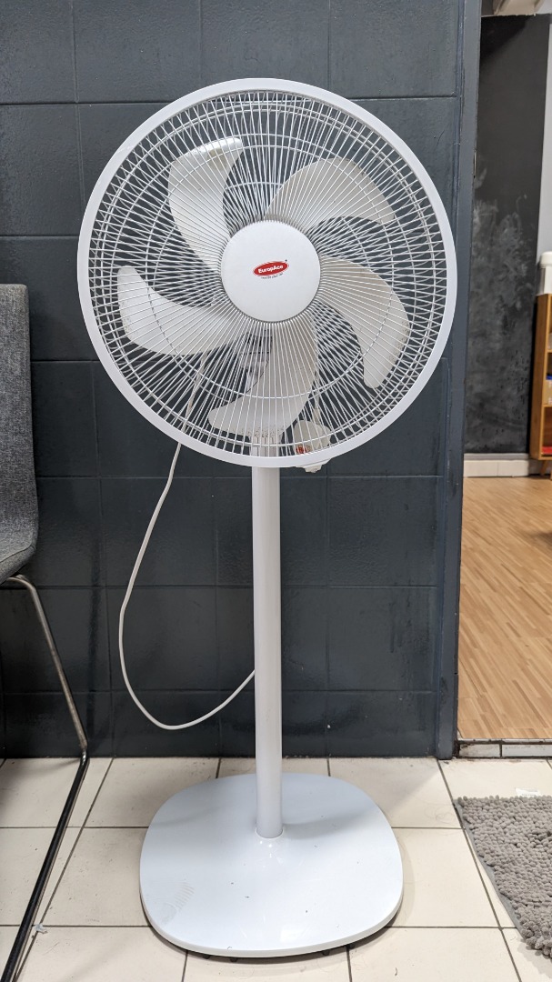 EuropAce 14" stand fan with 5 blades, Furniture & Home Living, Lighting ...