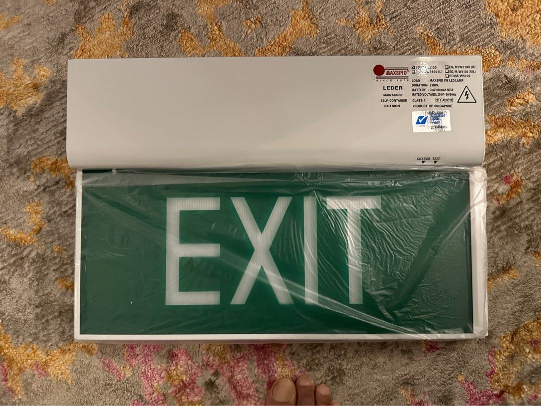 EXIT Sign - brand new, Furniture & Home Living, Home Decor, Other Home ...
