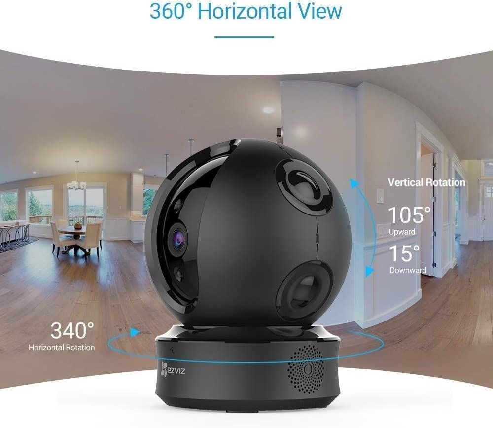 EZVIZ Security Camera 1080P, WiFi Dome Pan/Tilt, Night Vision, Auto ...