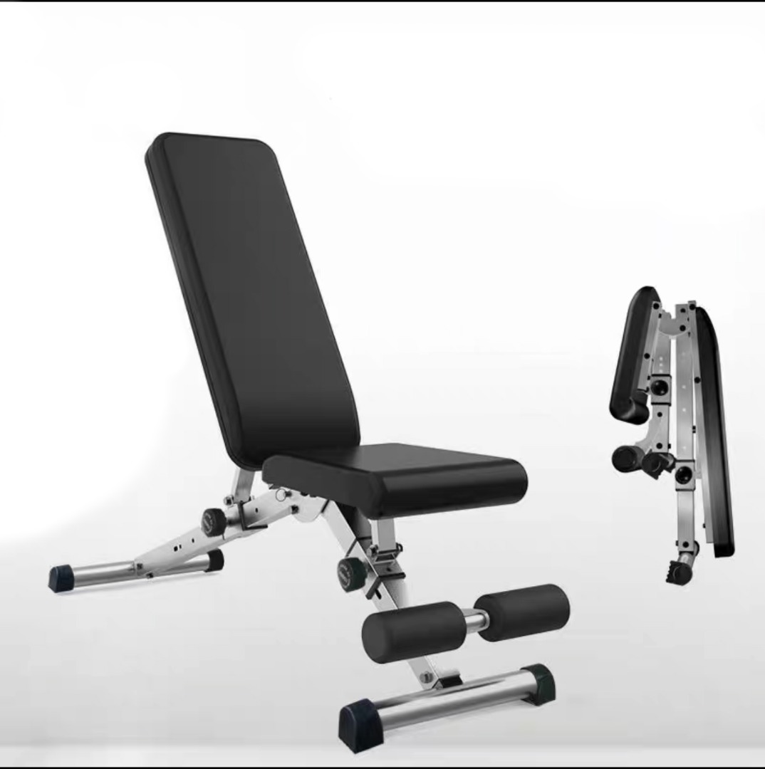 Foldable Gym Bench, Sports Equipment, Exercise & Fitness, Weights ...