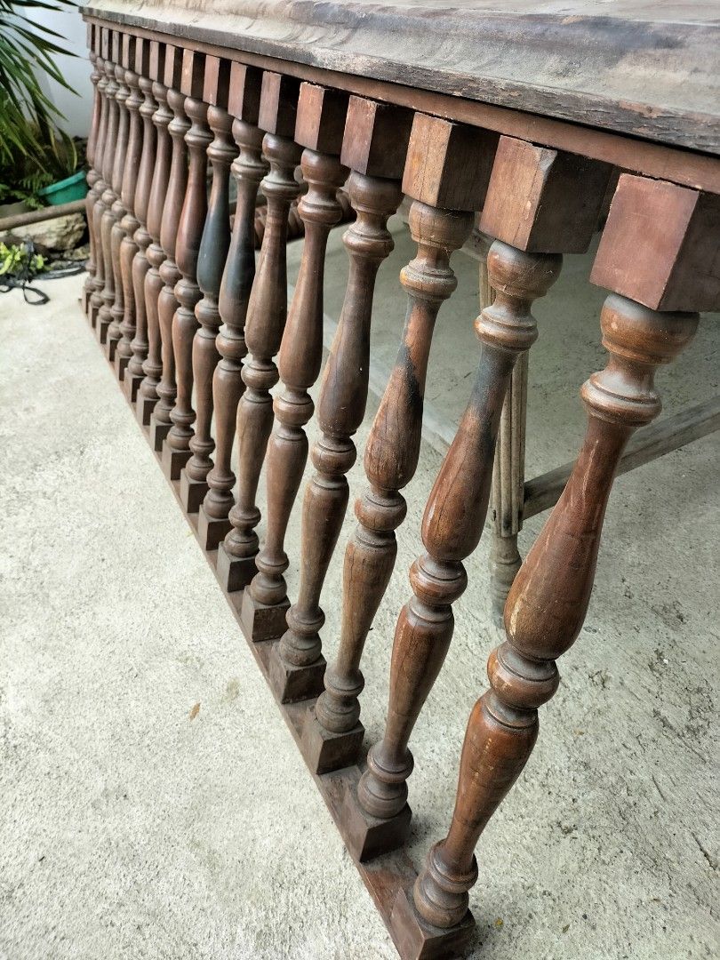 For sale a Beautiful Antigong Narra Balusters with Handrail (17 pieces ...