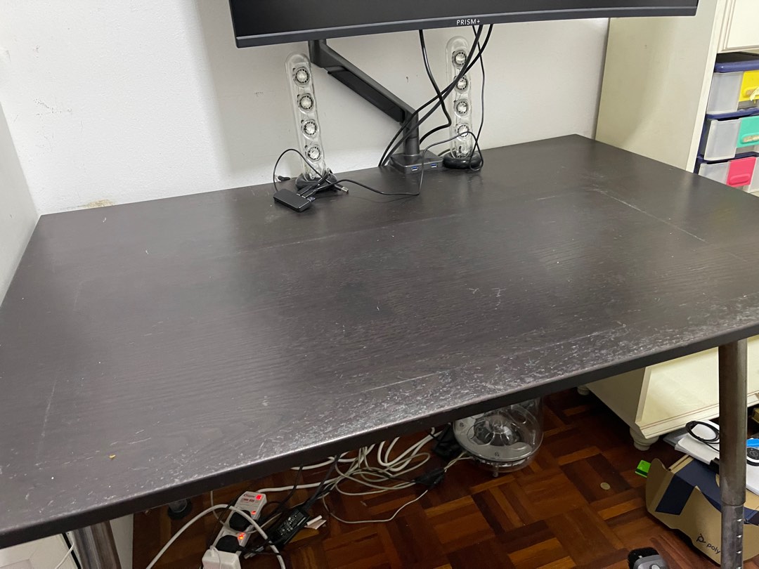 FREE work table (120cm x 80cm) , Furniture & Home Living, Furniture ...