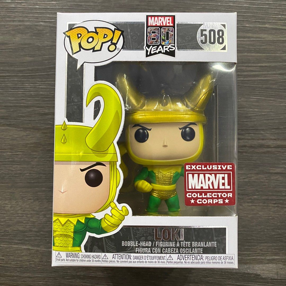 Funko Pop #508: Marvel 80 Years - Loki [Marvel Collector Corps ...