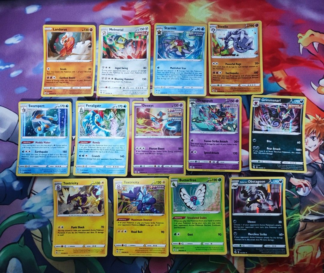Fusion Strike Pokemon cards sword and shield ptcg pokemon tcg, Hobbies ...