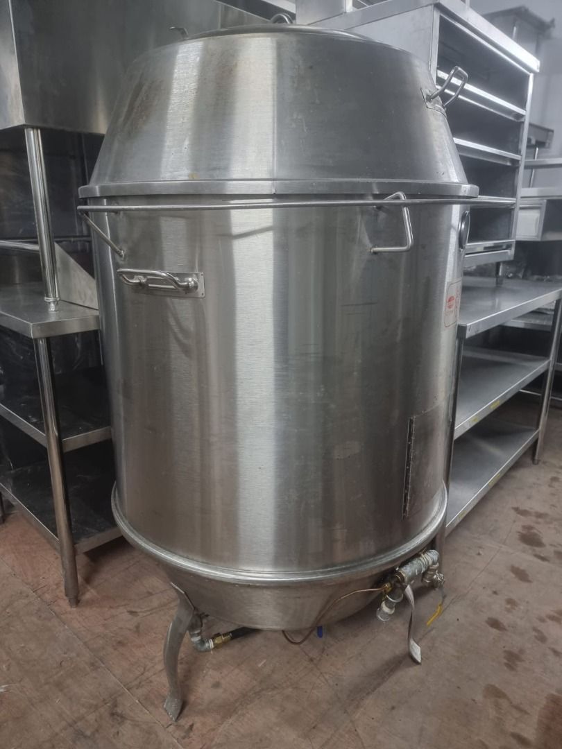 Gas Apollo Roaster Duck Roaster c/w Burner Large Stainless Steel Used # ...