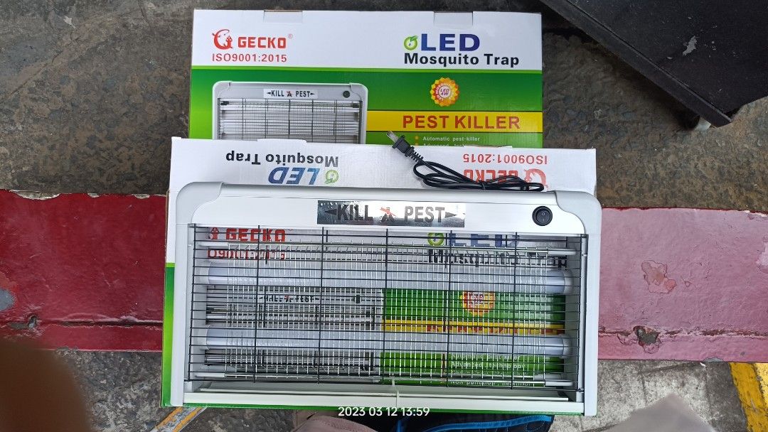 Gecko Mosquito Trap Pest Killer Machine Electric LED, Furniture & Home ...