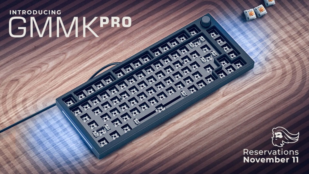 Glorious GMMK Pro 75% Barebone - Black Slate, Computers & Tech, Parts ...