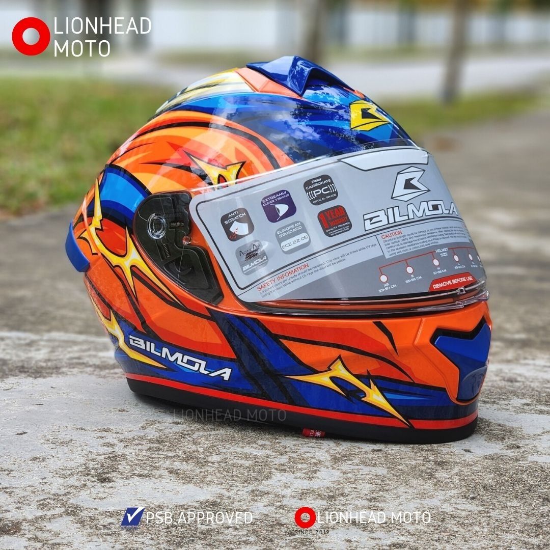 GOKU DRAGON BALL Z BILMOLA HELMET PSB APPROVED FREE DELIVERY ...