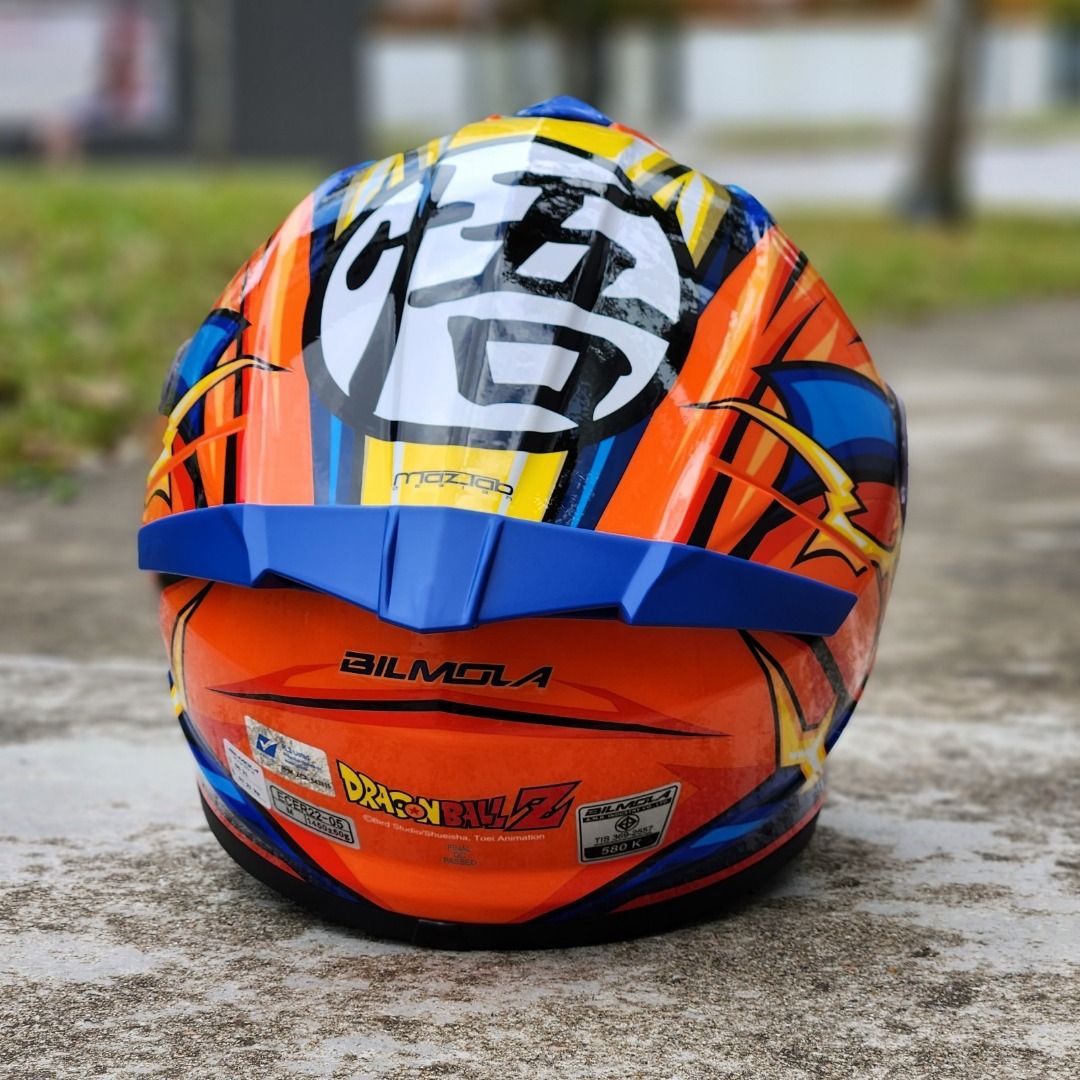 GOKU DRAGON BALL Z BILMOLA HELMET PSB APPROVED FREE DELIVERY ...