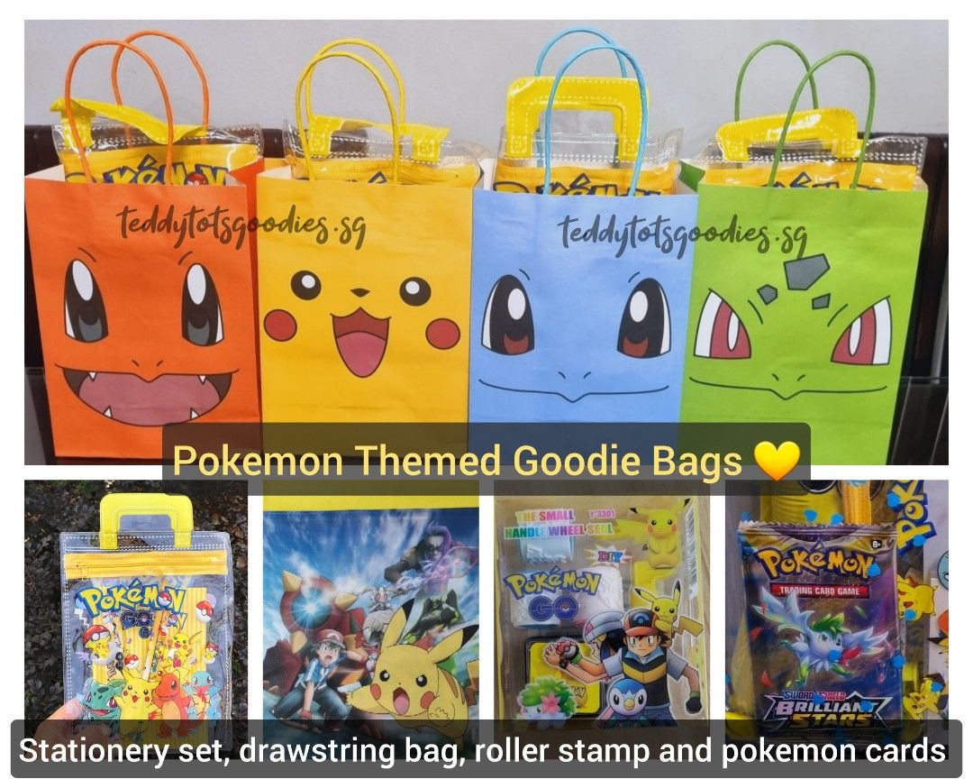 INSTOCKS Goodie Bag Pokemon Themed Kids Party Favors Unique goodie bags ...