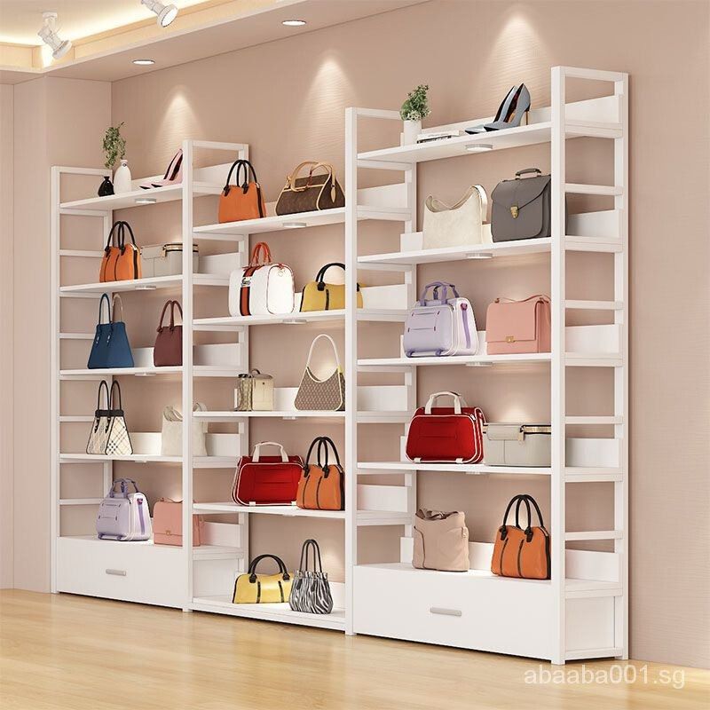 Goods Shelf Rack Floor-Length Multi-Layer Display Cabinet Storage ...