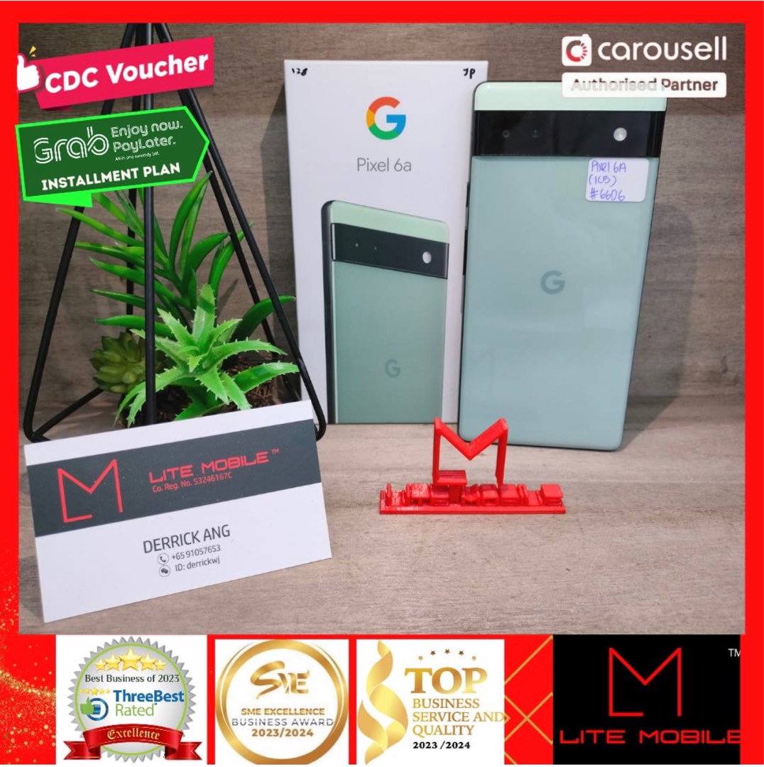 Google Pixel 6A 128GB Used | Green | Japan Set #LM02 #6606, Mobile ...