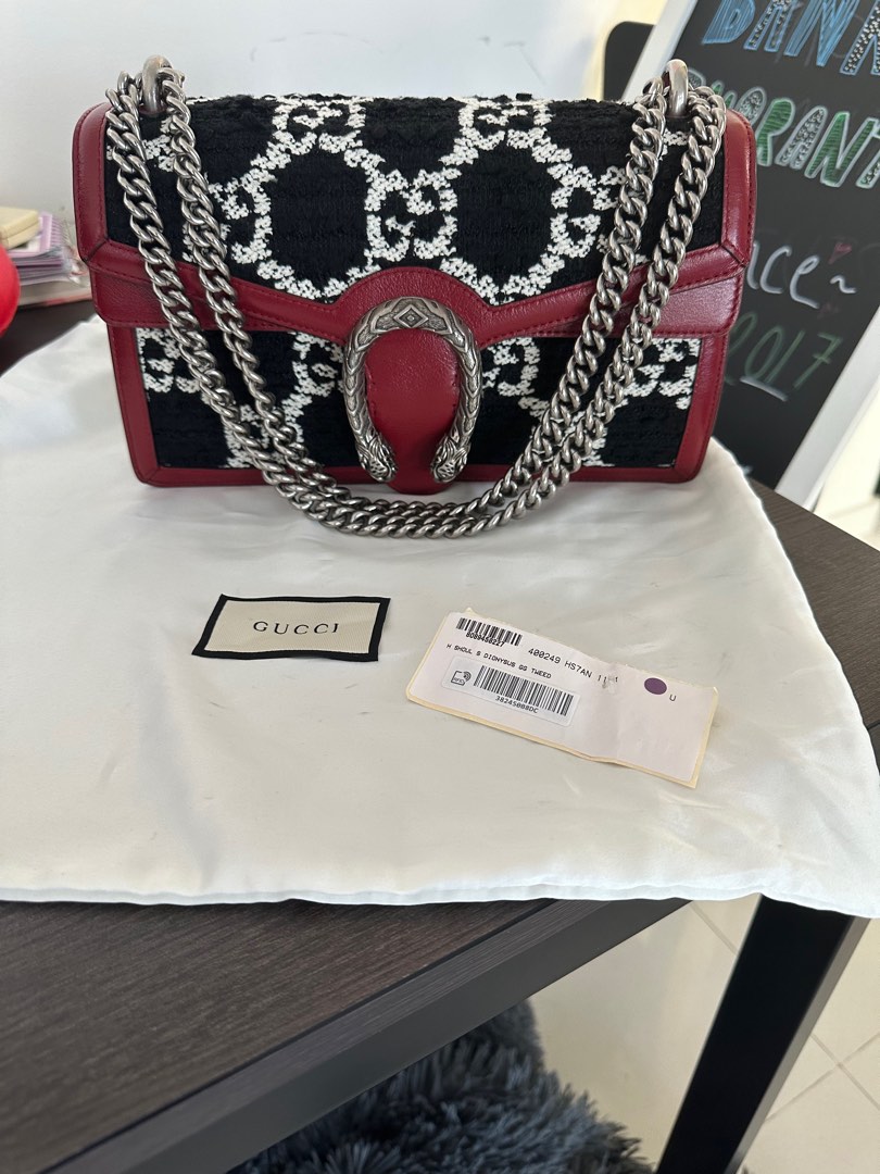 Gucci - Dionysus Tweed, Women's Fashion, Bags & Wallets, Shoulder Bags ...