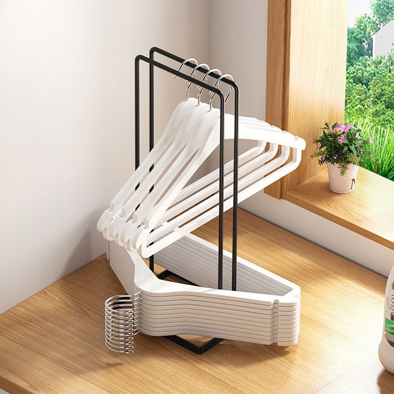 Hanger Storage Organizer Hanger Stacker Rack for Laundry Closet Hanger ...