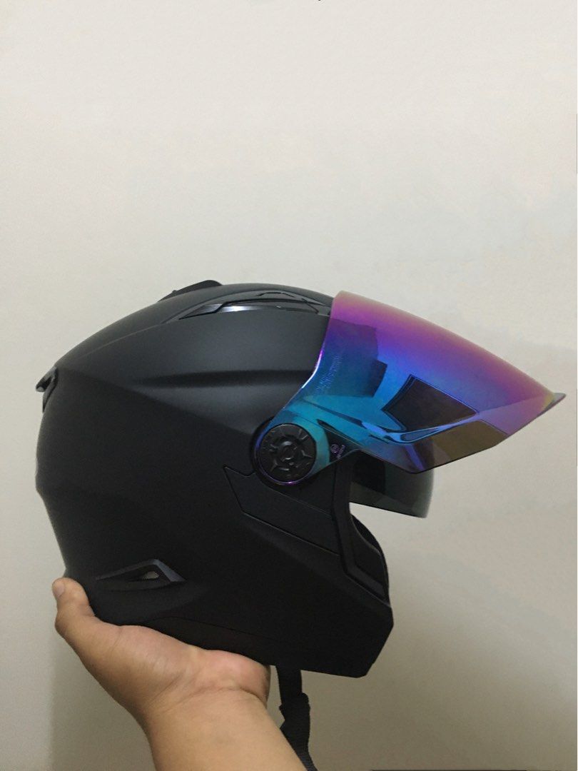 Helmet ZEUS ZS-613 MATTE BLACK, Motorbikes on Carousell