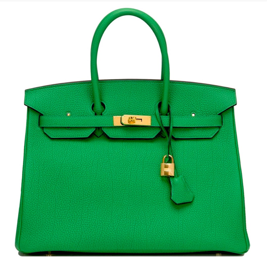 ( Authentic!!! ) HERMES BIRKIN'35 - BAMBOO GREEN! on Carousell
