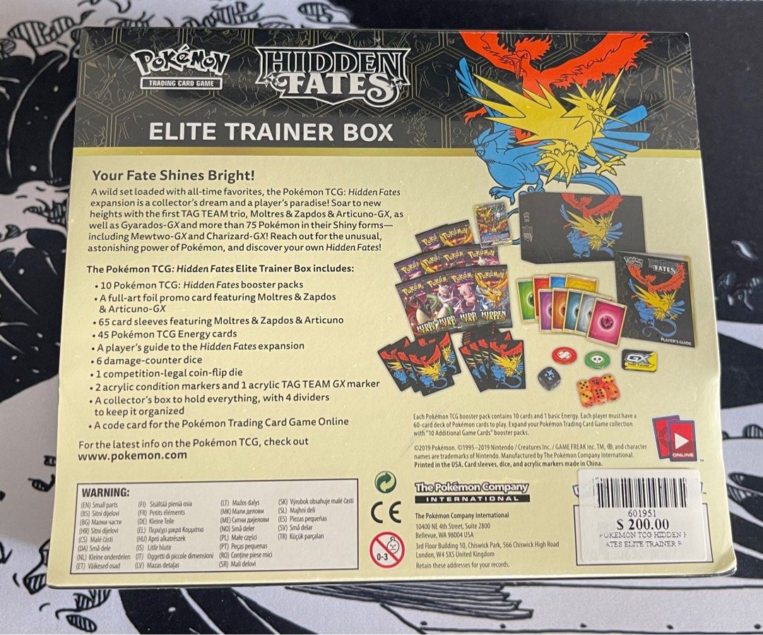 Hidden Fates ETB, Hobbies & Toys, Toys & Games on Carousell