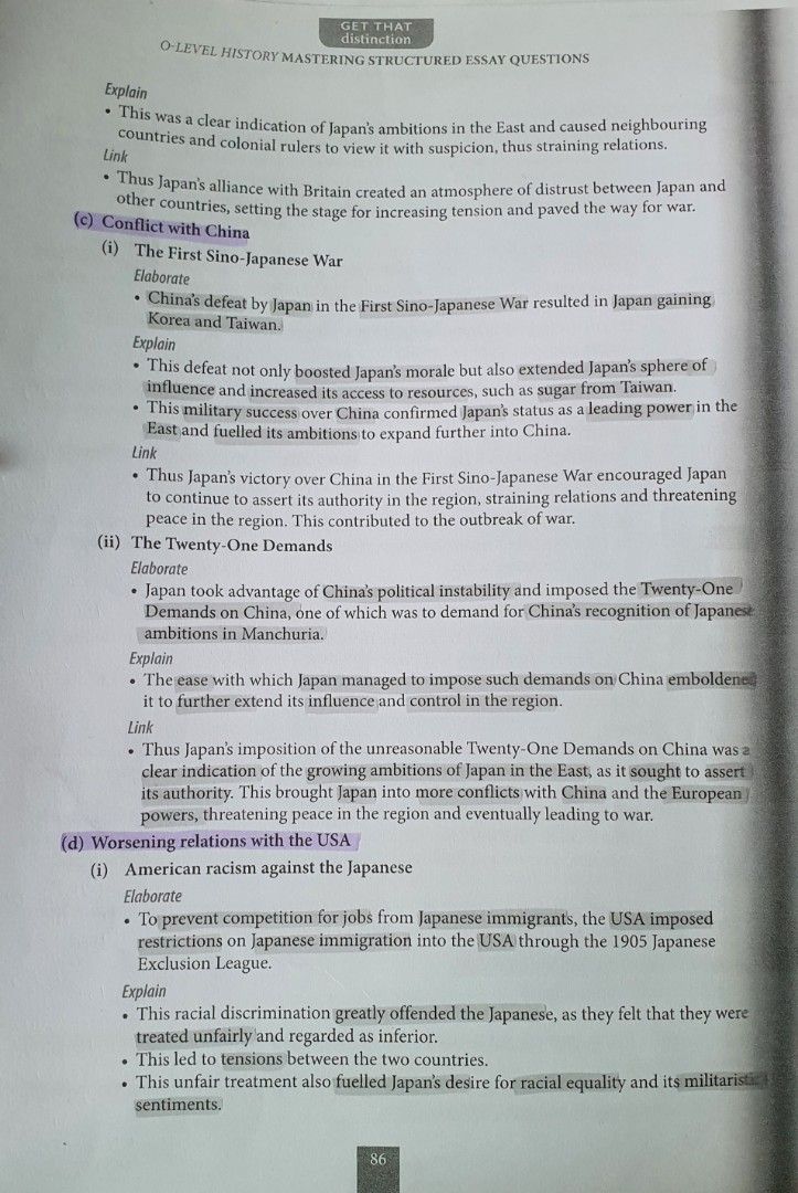 History Upper Sec condensed notes (with named examples!), Hobbies ...