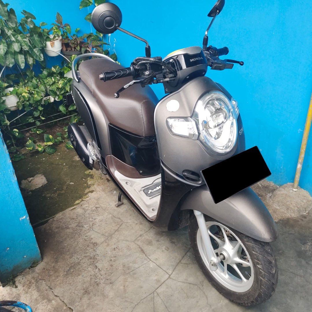 Honda Scoopy 2017 Stylish Brown, Motor di Carousell