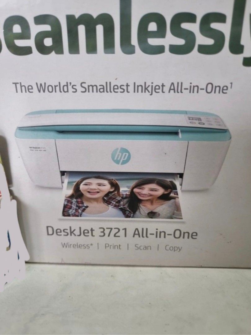 HP Deskjet 3721 All-in-One, Computers & Tech, Printers, Scanners ...