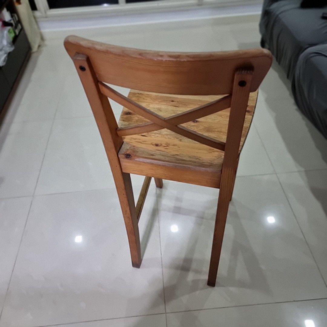 Free / To Bless / Giveaway IKEA Ingolf High Chair Bar Stool With Back ...