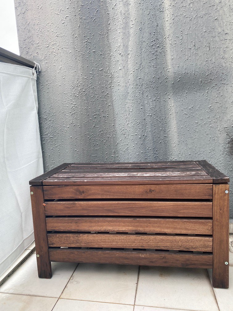Ikea outdoor storage bench, Furniture & Home Living, Outdoor Furniture ...