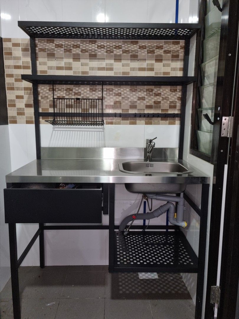 Ikea portable standing sink, Furniture & Home Living, Bathroom ...