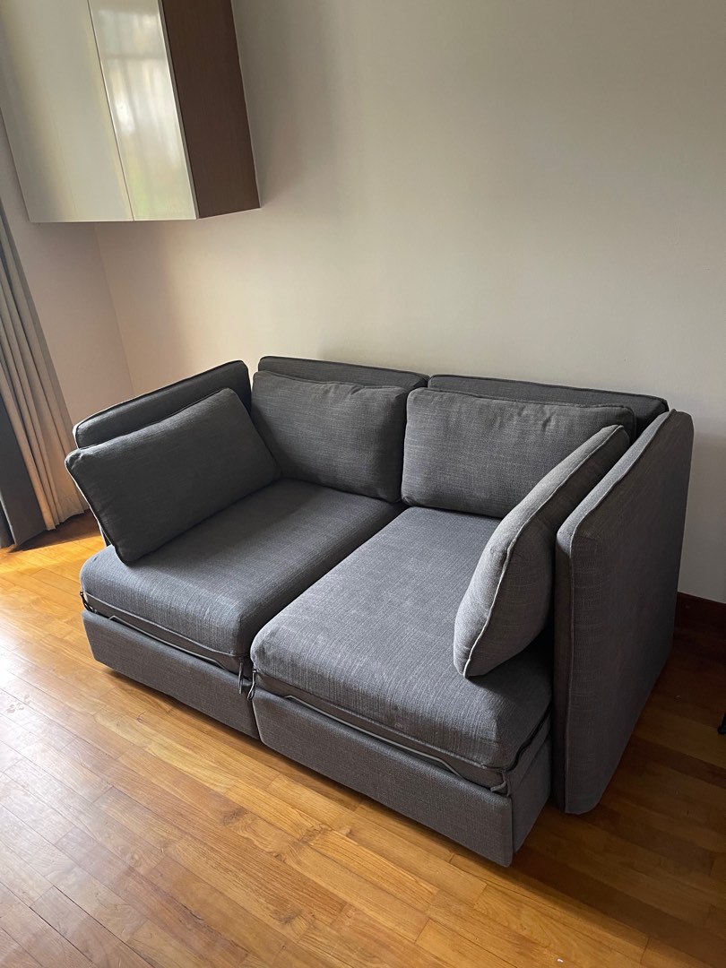 Ikea modular vallentuna sofa - 2 pc w side panels, Furniture & Home Living, Furniture, Sofas on ...