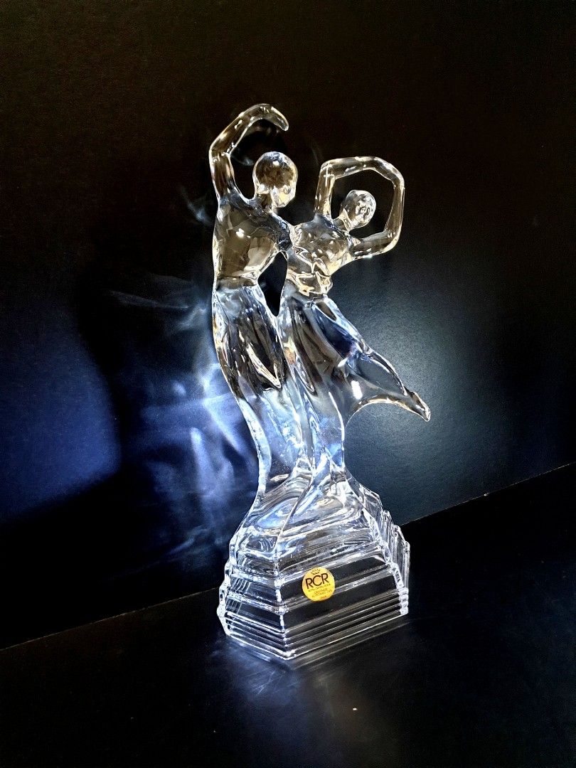 Itally RCR Royal Crystal Rock ice-skating dancers statue sculpture ...