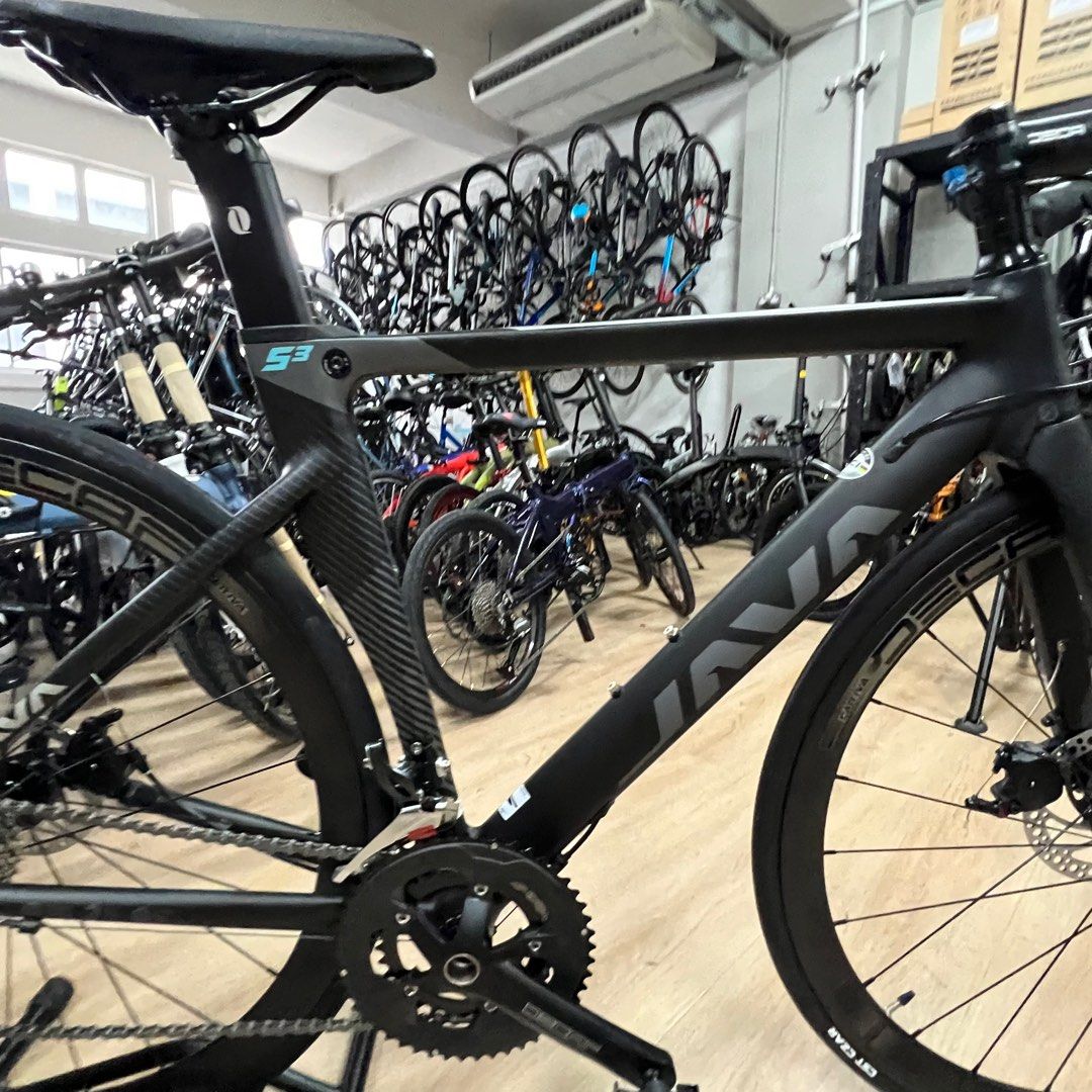 Java Siluro 3 road bike carbon fiber fork shimano sora racing bicycle ...