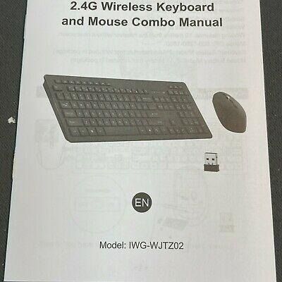 Jelly Comb IWG-WJTZ02 White 2.4G Wireless Keyboard And Mouse Combo UK ...