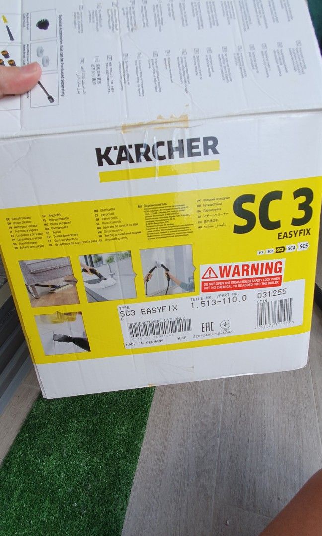 Karcher SC3 steamer, TV & Home Appliances, Irons & Steamers on Carousell