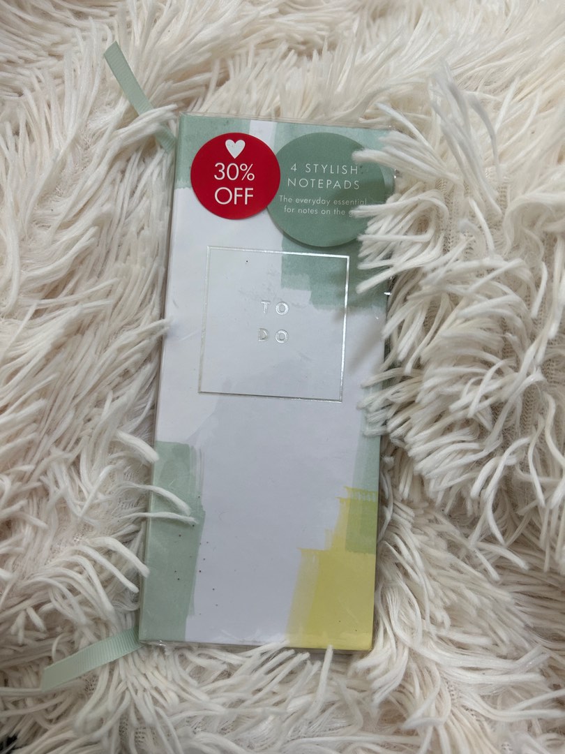 Kikki K to do list notepad set thrive multi green, Furniture & Home ...