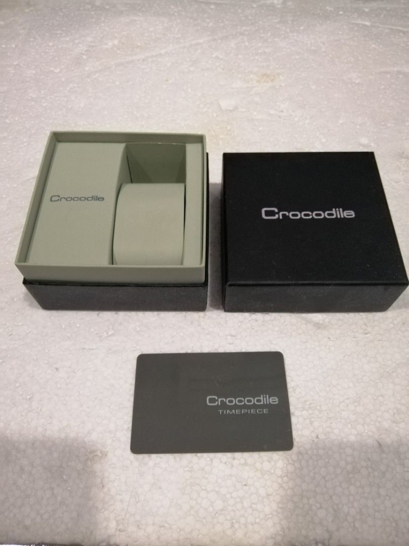 Kotak jam CROCODILE, Men's Fashion, Watches & Accessories, Watches on ...